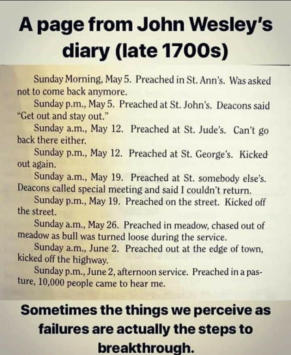 A Page From John Wesley’s Diary (Late 1700s) – My Life in Our Father's ...
